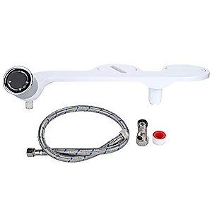 G1/2in Thread Toilet Bidet Seat Attachment Cold Water Spray Double Nozzle Non Electric Sprayer for Personal health