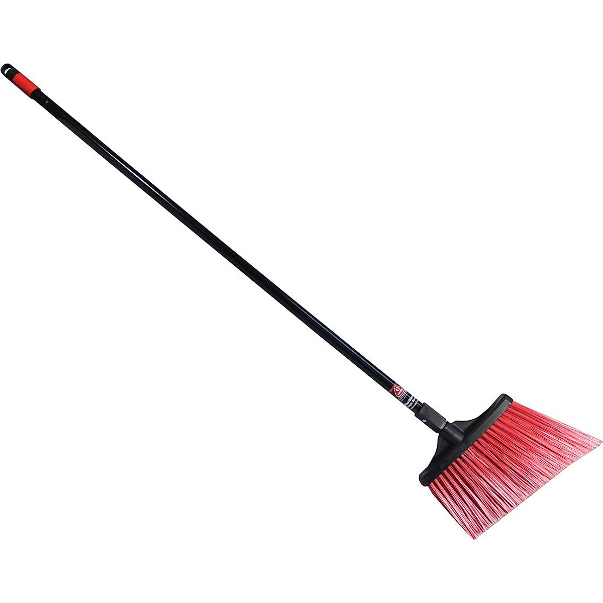 831648 O-Cedar Maxistrong Heavy Duty Angle Broom Black/Red, Large