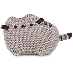 GUND Pusheen The Cat Knit Plush, Stuffed Animal for Ages 8 and Up, Gray, 6”