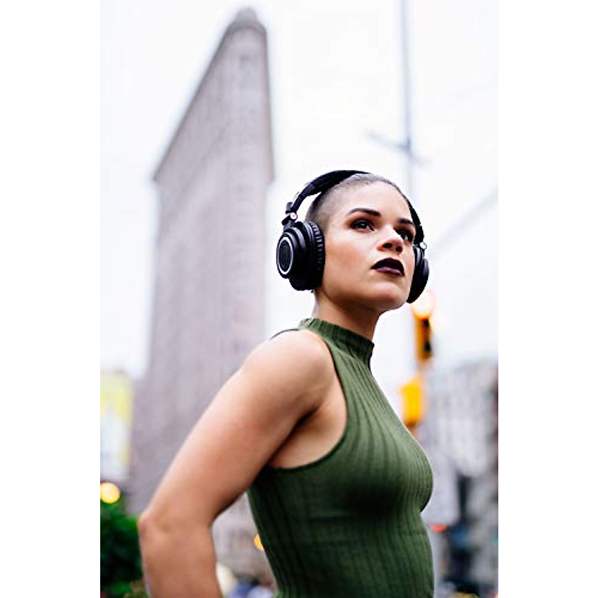 Audio-Technica ATHM50XBT Wireless Bluetooth Over-Ear Headphones, Black