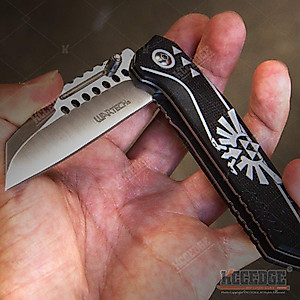 KCCEDGE BEST CUTLERY SOURCE EDC Pocket Knife Camping Accessories Hunting Knife Razor Sharp Edge Folding Knife for Camping Gear Survival Kit Tactical Knife 56003 (Black)