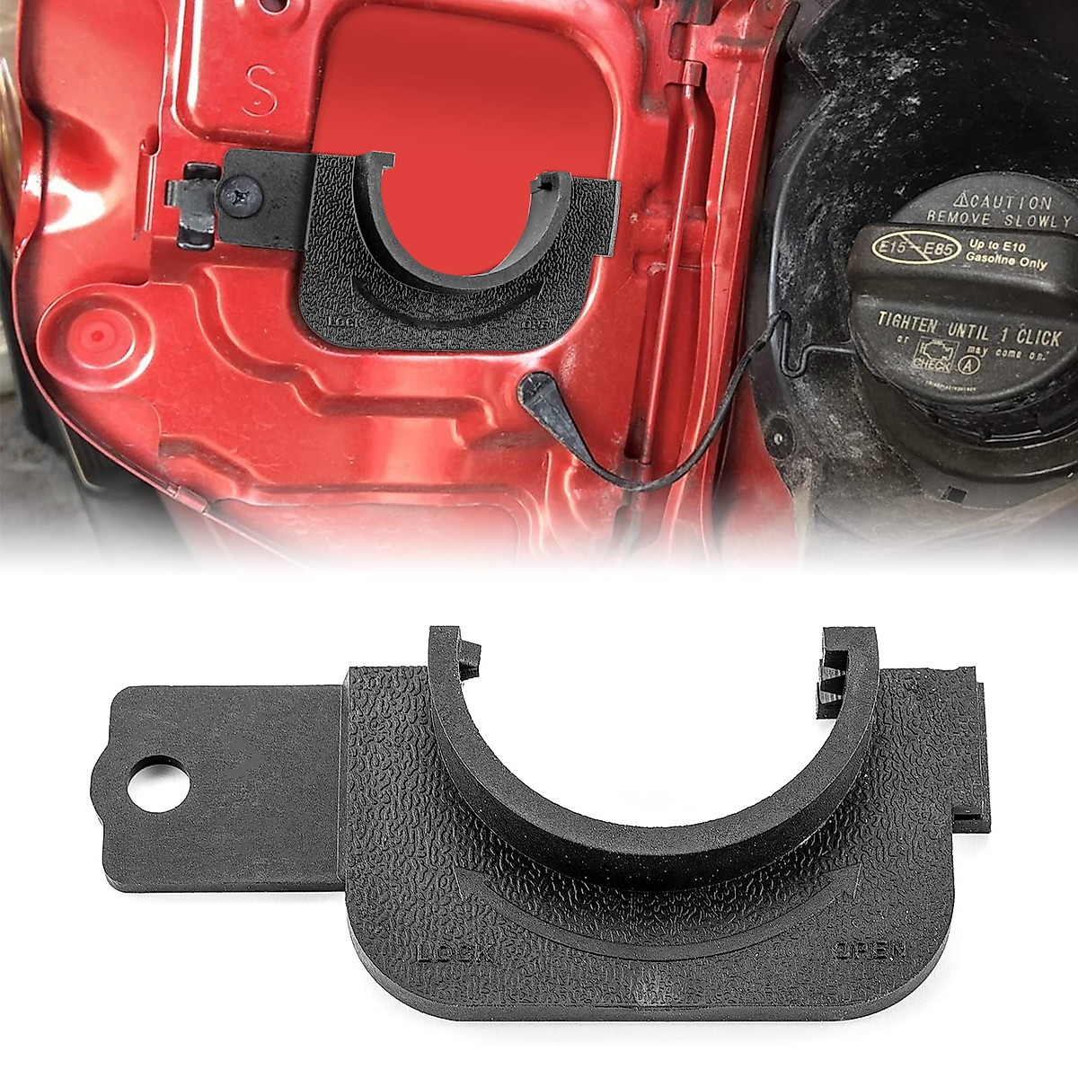 Wsays Gas Cap Holder Compatible with 2016-2023 Tacoma 3rd Gen Car Fuel Tank Gas Cap (ABS Plastic)