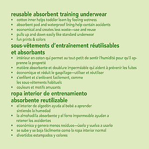 Reusable Absorbent Training Underwear-Hot Pink Floral-4T