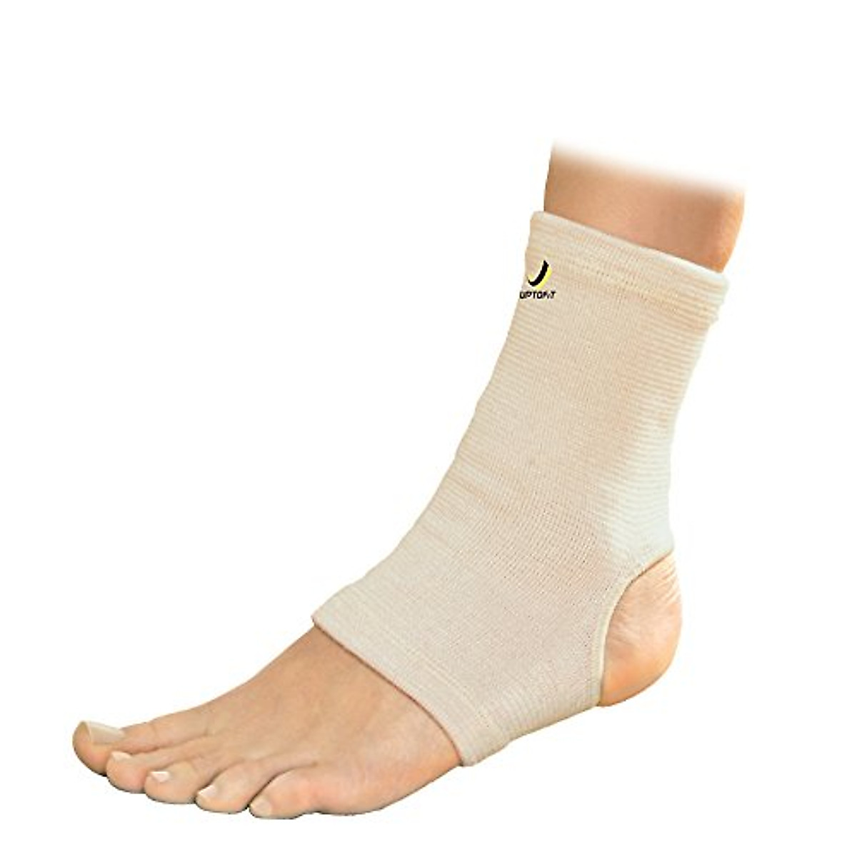 UptoFit Copper Ankle Compression Sleeve for Women Lightweight Breathable Brace for Foot and Ankle Support in Plantar Fasciitis, Achilles Tendon & Tendonitis (Medium - 1 Piece)