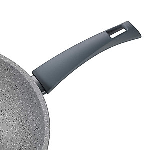 Mopita Roccia Viva 32cm/12.6" Non-Stick Forged Aluminum Fry Pan, Large, Grey