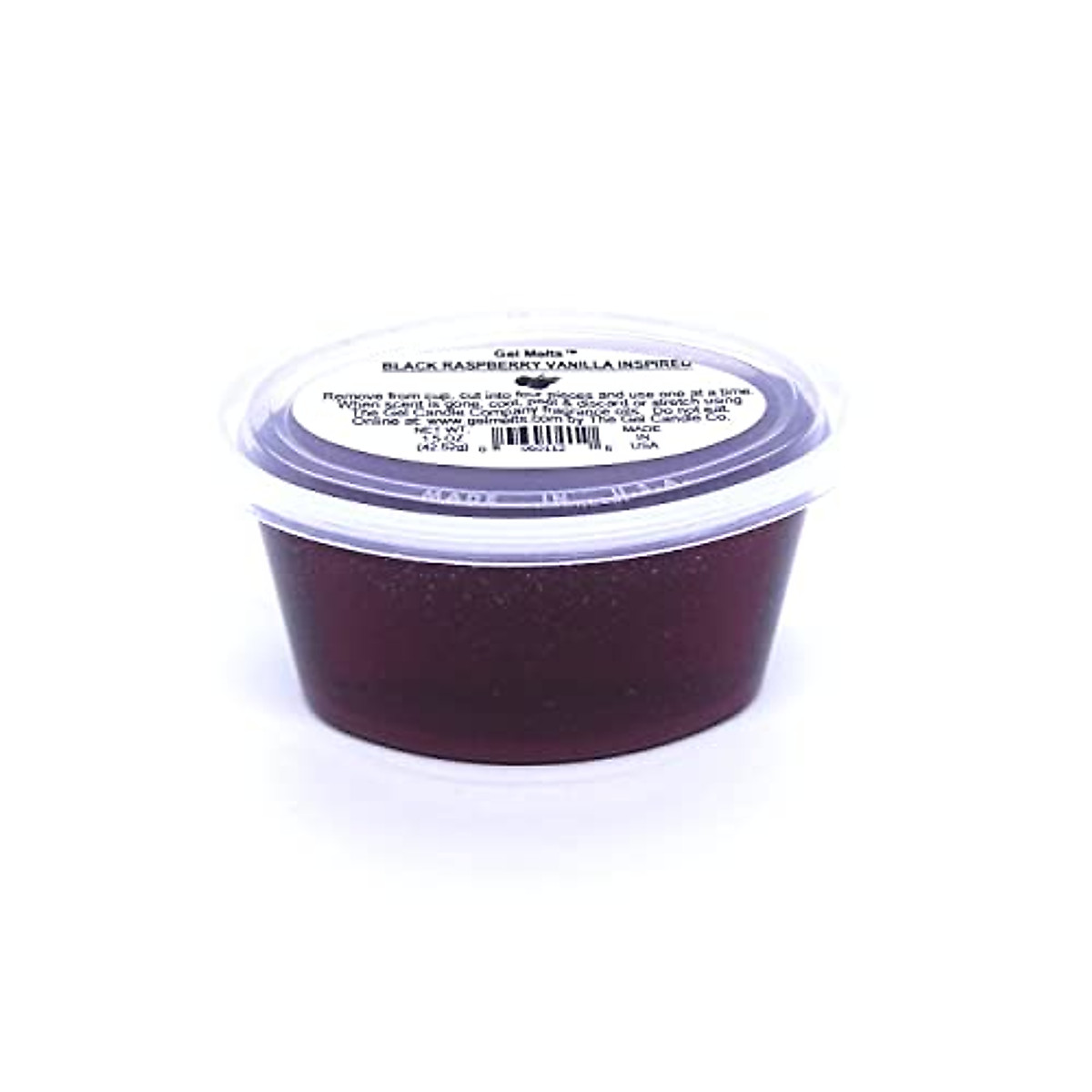 3 Pack of Sweet BLACK RASPBERRY VANILLA inspired aroma Long Lasting Gel Melts™ gel wax for Warmers and Burners PEEL, MELT, ENJOY