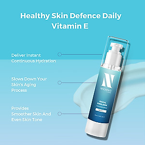 Sensitive Skin Hydrating Face Moisturizer - Baikal Water & Vitamin E Soothing Emulsion, 48mL/1.6oz, Non-Sticky, Anti-Redness, Vegan, for All Skin Types.