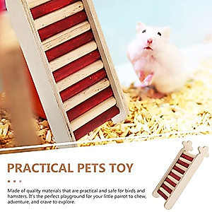 LUOZZY Hamster Nest Ladder Multi-Function Stand Attic Syrian Hamster Toy Cage Landscape Supplies