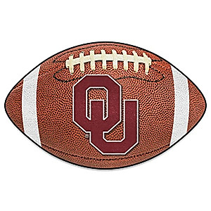FANMATS 2389 Oklahoma Sooners Football Rug - 20.5in. x 32.5in. | Sports Fan Home Decor Rug and Tailgating Mat
