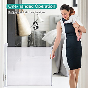 alobeby Baby Gate, Retractable Baby Gate, Pet Gate, Baby Dog Gates for Doorways Gates for Kids or Pets, Extends to 60'' Wide, Extra KMS-WL01 baby gate 2448