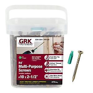 GRK 01133#10 x 2-1/2" R4™ Multi-Purpose Screws 470 Count