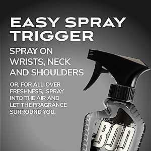 BOD Man Fragrance Body Spray, Liquid Titanium, 8 fl oz
