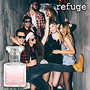 CHARLOTTE RUSSE Refuge Perfume Spray - Fresh Fruity Floral Fragrance for Daytime Wear, Evening Wear and Special Occasions - Raspberry, Peach, Apple, Sandalwood - 1.7 oz / 50 ml
