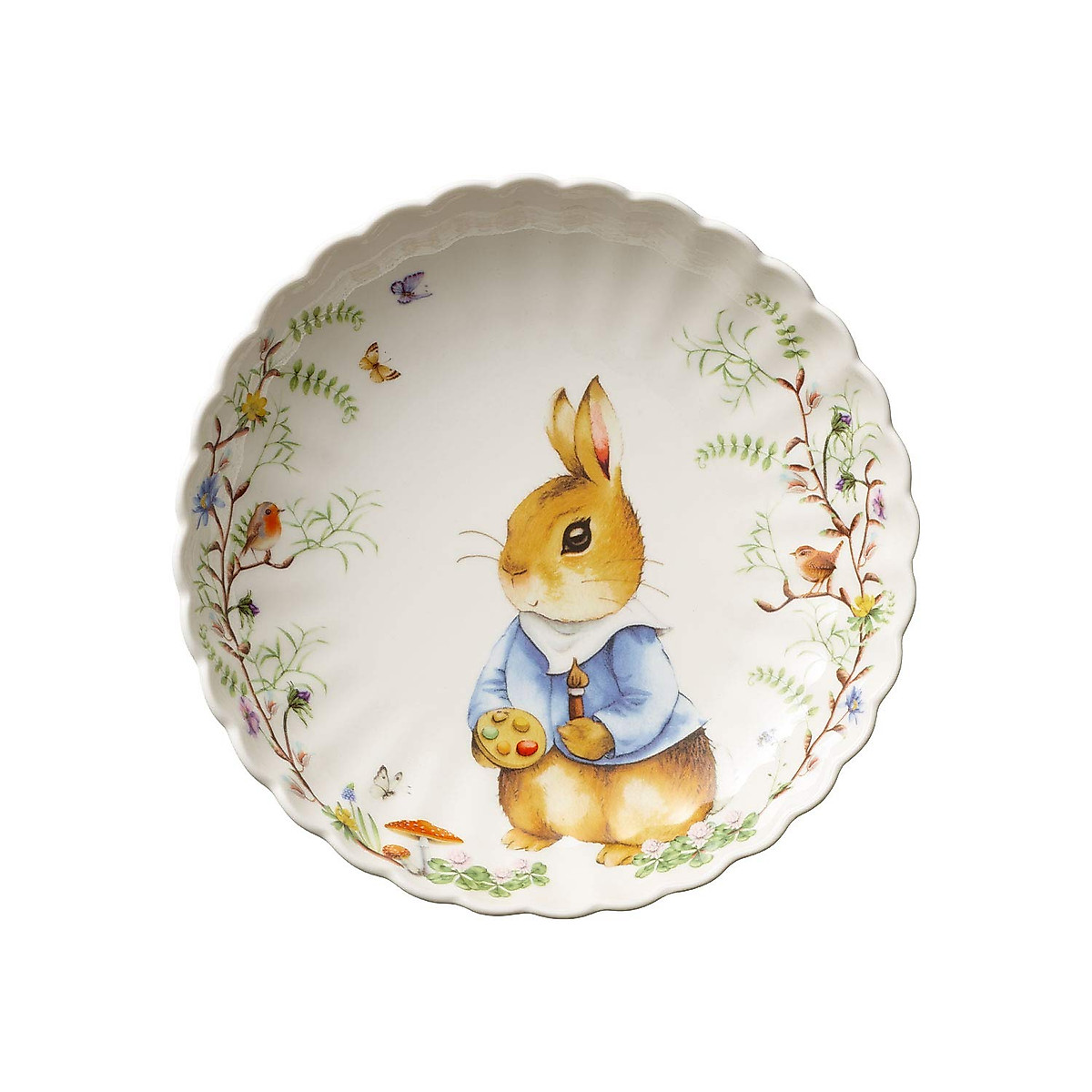 Villeroy & Boch Spring Fantasy Medium Max Bowl for Sweets, Premium Porcelain, 24 x 4.5 cm, Multi-Colour, 24 x 4.5 cm
