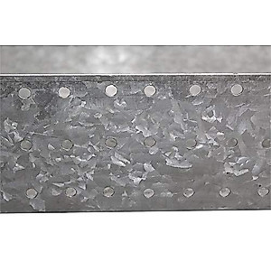 Benjara Galvanized Rectangular Under Bed Storage Drawer Organizer with Wheels and Holes, Silver