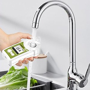 LHQYA Portable Brix Reader Tester, Digital Brix Refractometer, with Display, 0-55% Brix Measuring Range/ 0.2% Sugar Content Accuracy/ 10℃-40℃ Ambient Temperature, for Fruit Drinks