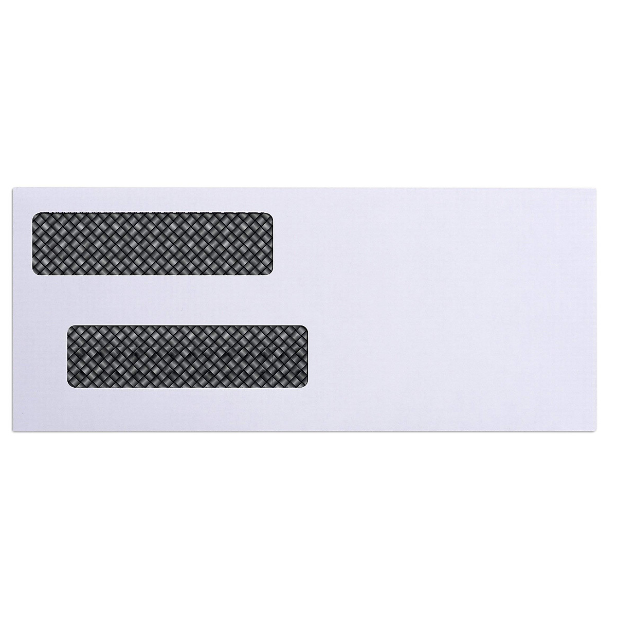 500 Self Seal QuickBooks Double Window Security Check Envelopes - for Business Laser Checks, Ultra Security Tinted, Self Adhesive Peel & Seal White, Size 3 5/8 x 8 11/16-24lb NOT for INVOICES