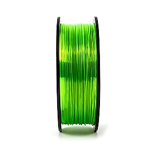 EX-ENERGY 3D Printer Filament PETG 1.75mm 1KG(2.2lbs) Spool ， Dimensional Accuracy +/- 0.02 mm (Transparent Green)