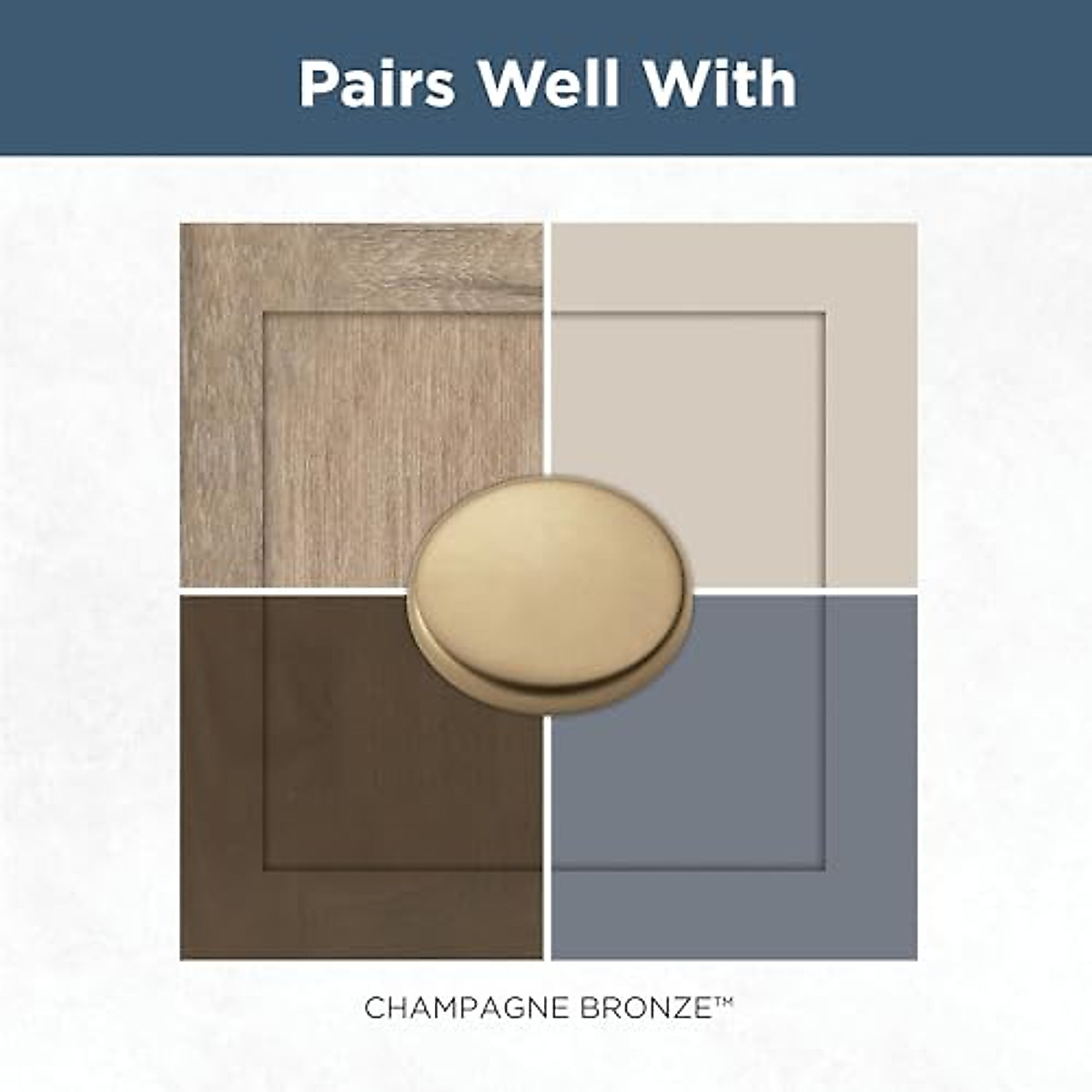 Franklin Brass Contemporary Cup (10-Pack) Cabinet Handles 3' Hole Center Champagne Bronze Kitchen Drawer, Gold Pulls, Dresser, Furniture Hardware P34702K-CZ-B1