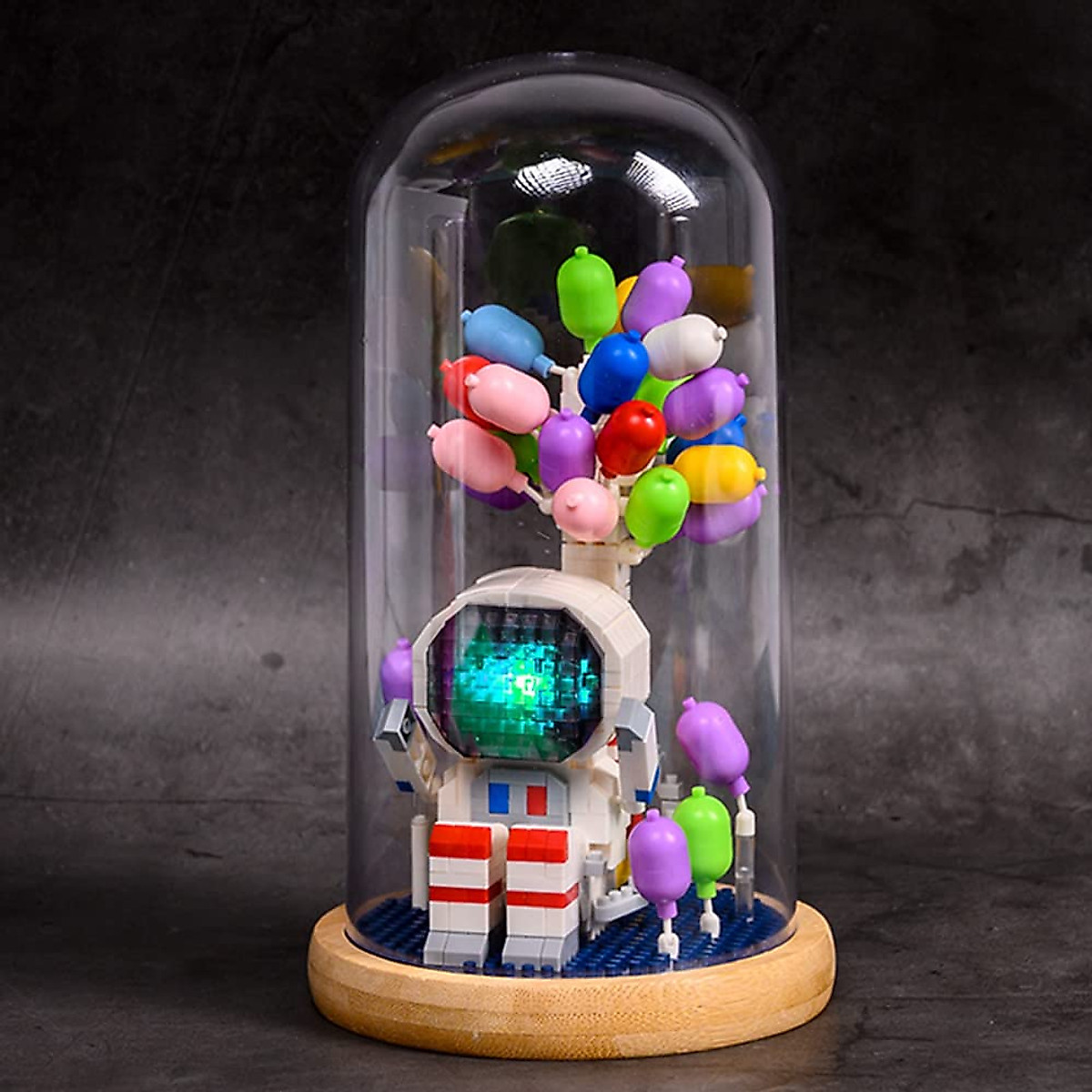 Uvini Building Blocks Astronaut Model with Light STEM Building Toy Micro Blocks for Adults or Teens Gifts Balloons Spaceman Mini Blocks Set DIY Bricks Toys 670 PCS, 00879