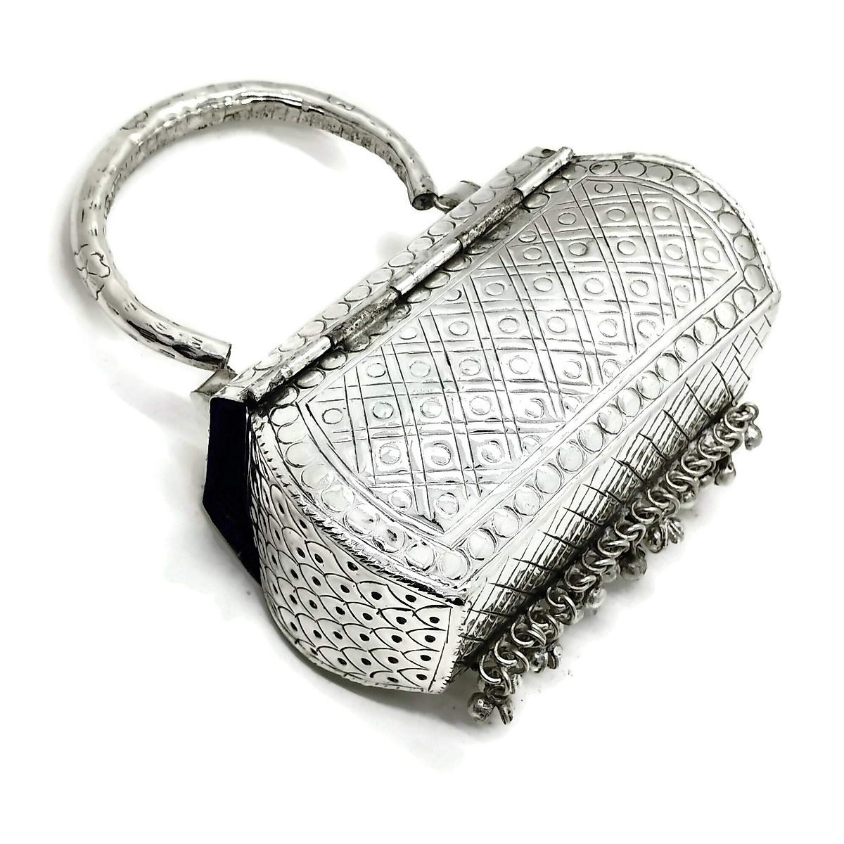 Girls/Women Small Size Handle Clutch Brass metal bag Ethnic clutch