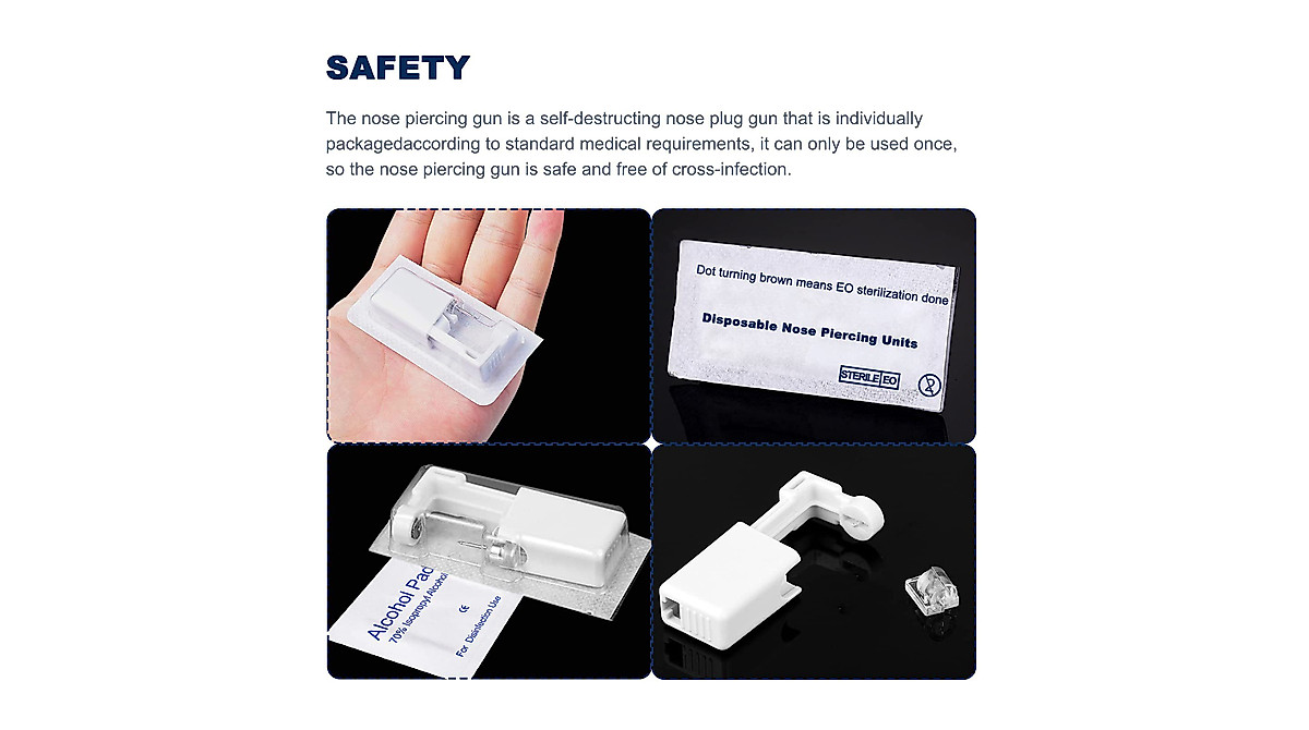 GCHSSS Nose Piercing Kit - Safe & Easy Self-Piercing