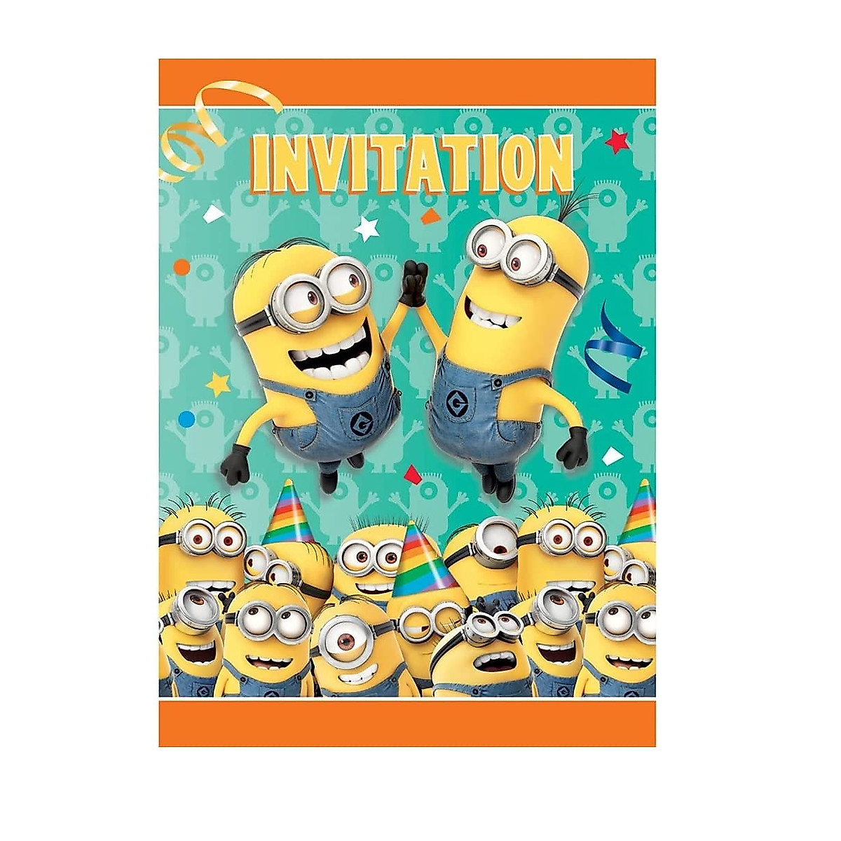Unique Despicable Me Birthday Party Supplies Bundle Pack includes 24 Party Invitations and Envelopes
