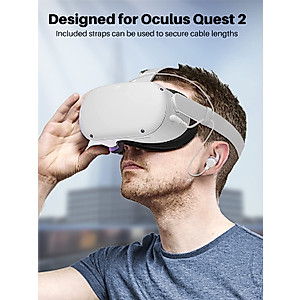 Ryoko VR Gaming Earphones for Meta Quest 2 Headset and PlayStation VR2, 3D 360° Surround in-Ear Headphones, Low Latency, Custom Length Cables, with 3 Sizes of Ergonomic Ear caps