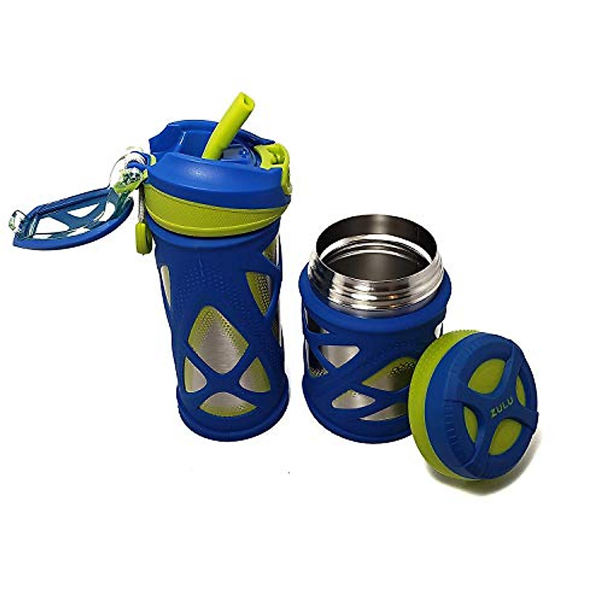 Zulu Kids Water Bottle and Canister Set - Blue