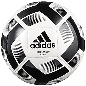 adidas Unisex-Adult Starlancer Club Ball, White/Black, 3