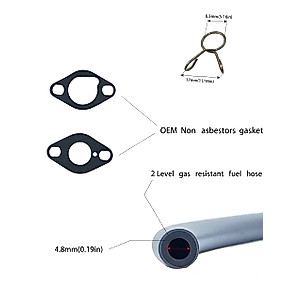 YAMAKATO Huayi OEM 79cc 80cc 99cc Carburetor for Powermate Edger Earthquake 4-Cycle Viper Engine Ardisam 10078 14318 Coleman Predator Champion Engine Generators