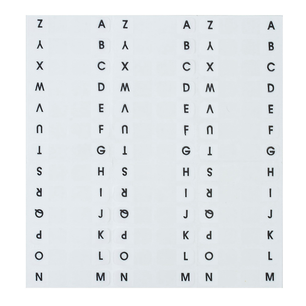 Redi-Tag, RTG31005, Permanent Alphabetical Tab Indexes, 104 / Pack