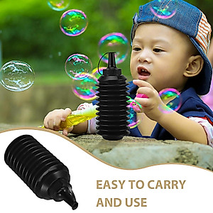 Vaguelly Bullets Beads Bottle, 600ml Foldable Gel Ammo Bottle Holder Blaster Refill Container Liquid Toy Bead Holder Storage Darkroom Chemical Bottles for Outdoor Game, 20.00X8.00X8.00CM, Black