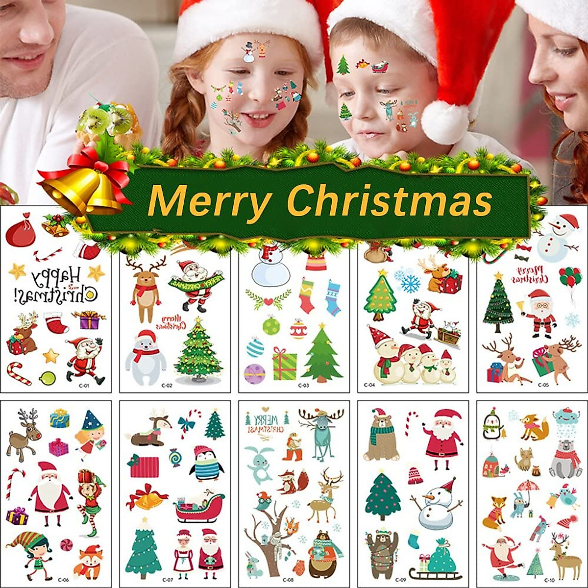 St.patrick’sday Printable Temporary Tattoo Paper for INKJET printer,8.5"X11" 5 Sheets DIY Personalized Waterproof Tattoos Sticker for Skin Custom Cartoon kids tattoos Summer Party Themed Tattoo