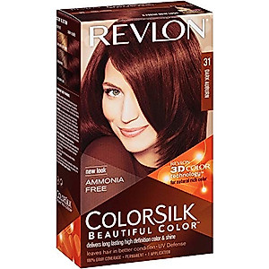 Revlon ColorSilk Hair Color, [31] Dark Auburn 1 ea (Pack of 4)