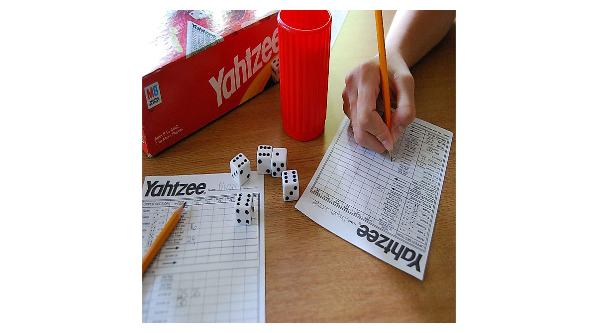 Yahtzee Board Game Bundle with Score Pads | PTP Black Edition