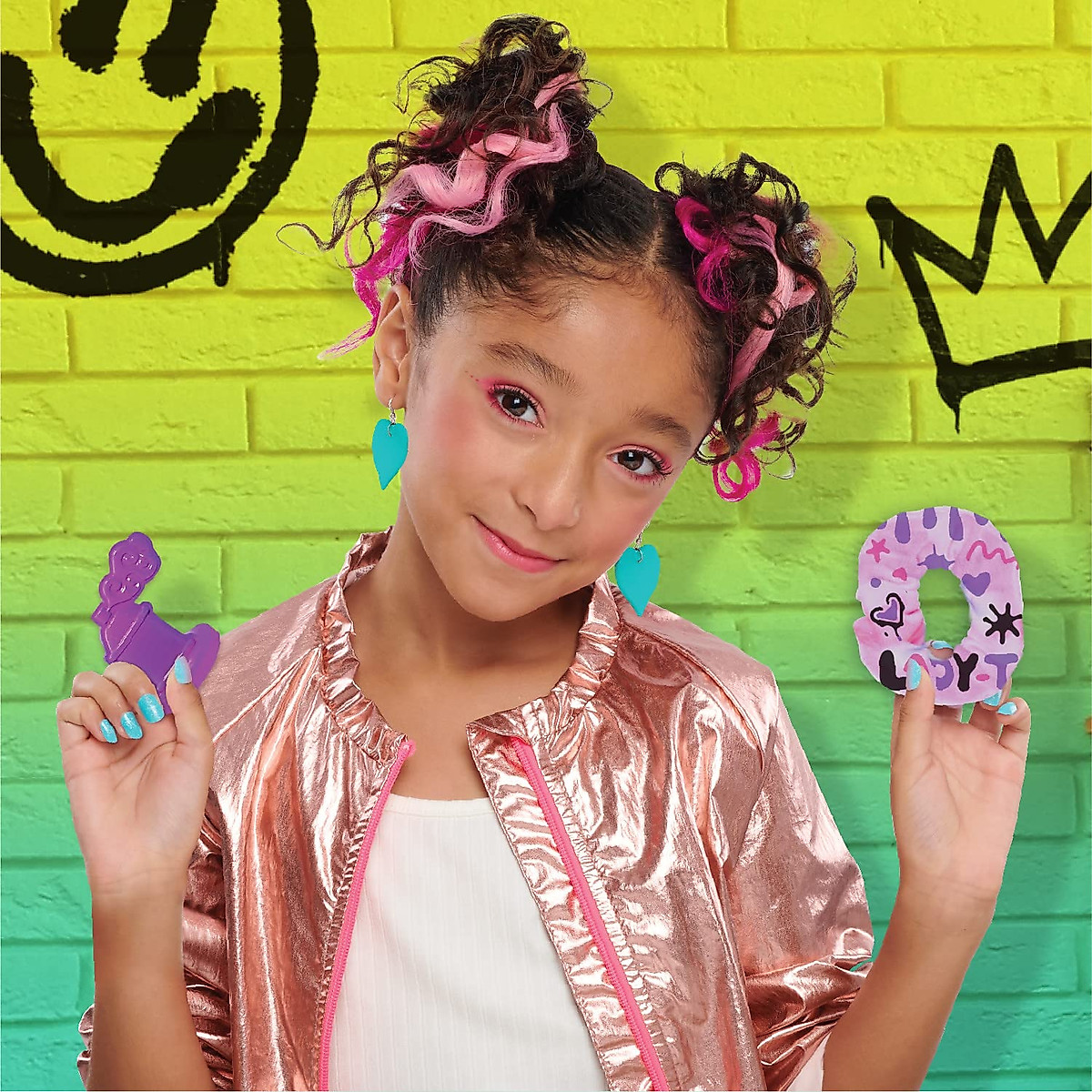 Just Play Art Squad Lady T 10-inch Doll & Accessories with DIY Craft Stencil Project, Kids Toys for Ages 3 Up