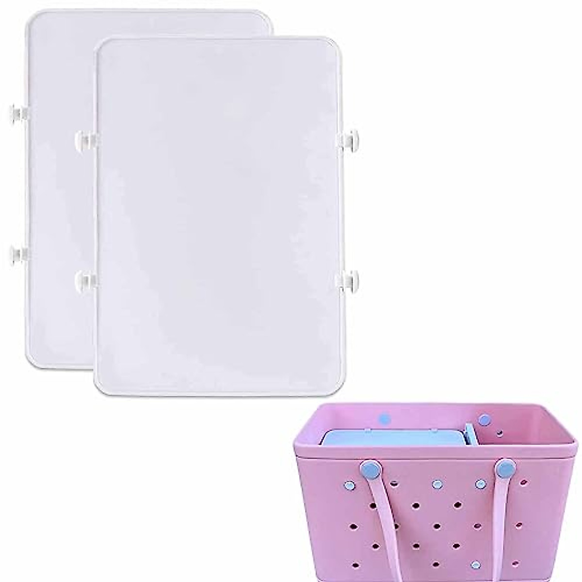 DHYLRICHER 2PCS Divider Tray for Bogg Bag Accessories for BOGG BAG X Large Original Bogg Bag Organizer For Divide Space and Storage