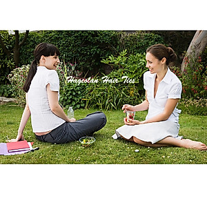 Hageolan Elastic Hair Ties for Thick Heavy and Curly Hair 120 Pcs, Hair Bands for Women's Hair Black Ponytail Holders Bulk (4mm）