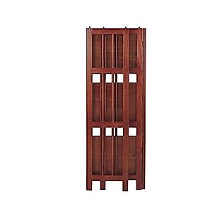 Casual Home 3-Shelf Folding Bookcase (14" Wide)-Mahagony