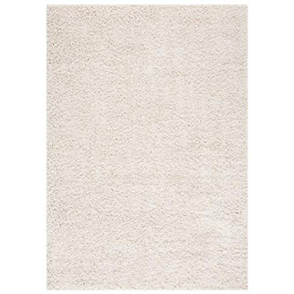 SAFAVIEH Venus Shag Collection 2'7" x 5' Ivory VNS520A Solid Non-Shedding Living Room Bedroom Dining Room Entryway Plush 1.8-inch Thick Area Rug