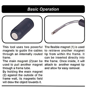 Internal Cable Routing Tool Shift Cable Wire Kit with Magnet, Removable , Wires, Fittings for MTB Road Bike Product Name