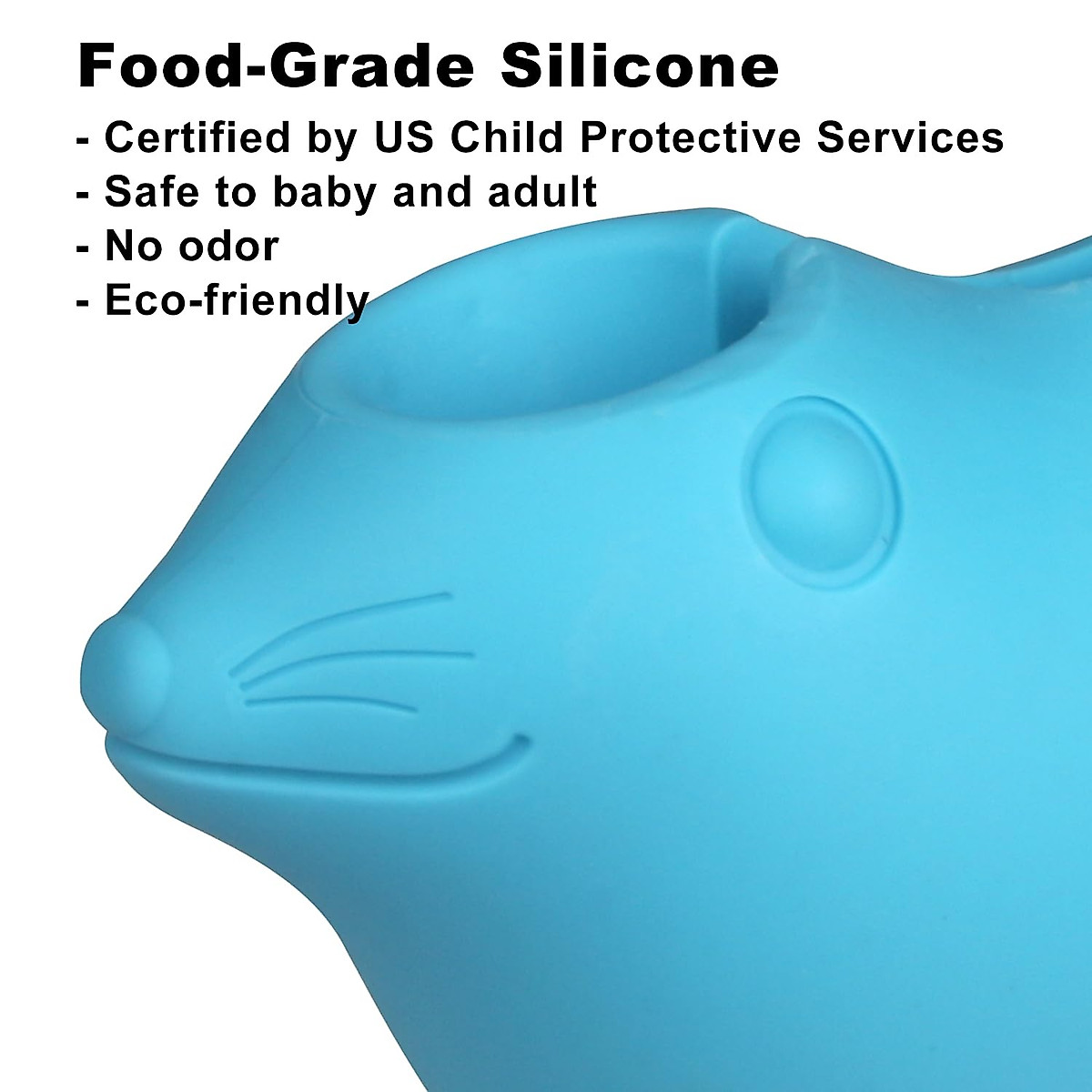 Bath Spout Cover - Tub Faucet Cover Baby - Bathtub Faucet Cover for Kids - Kids Bathroom Accessories Tub Faucet Protector for Baby - Soft Silicone Spout Cover Blue Sea Lions