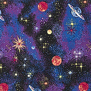 Joy Carpets Fluorescent Space Explorer 4' x 6' Area Rug