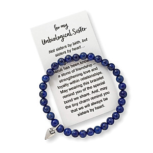 My Unbiological Sister Bracelet – Best Friend BFF Gift Jewelry with Gift Box