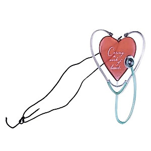 Jerliflyer Heart Stethoscope Ornament - Caring Christmas Tree Decoration and Appreciation Gift for Doctors, Nurses, and Caregivers