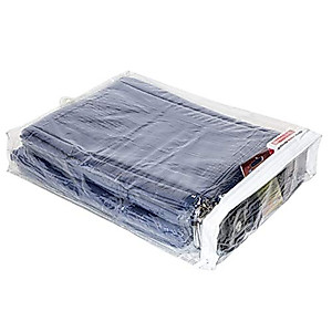 5-Pack Clear Vinyl Zippered Storage Bags 12 x 16 x 3 Inch with Hanger