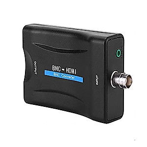 BNC to HDMI Video Converter Box,BNC Adapter with Audio for Security Cameras DVRs Supports 720P/1080P Output