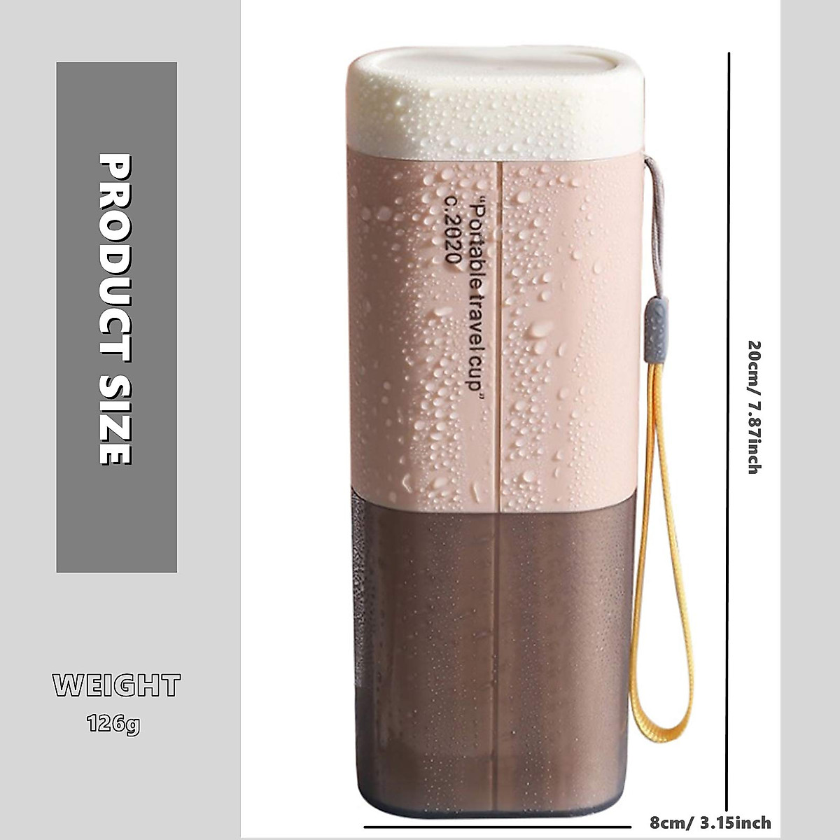 Travel Toothbrush Case Multifunctional Toothpaste Container Case Portable Business Trips Wash Cup Holder Organizer Toothbrushes Towel Storage Box for Traveling, Camping, Business Trip School, Pink