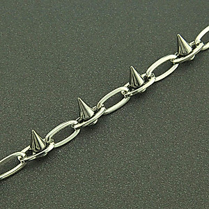 PINKPIN Heavy Rivet Biker Keychain Skull Punk Trouser Wallet Chain Hip Hop Jeans Chains Pants Chain For Men Women